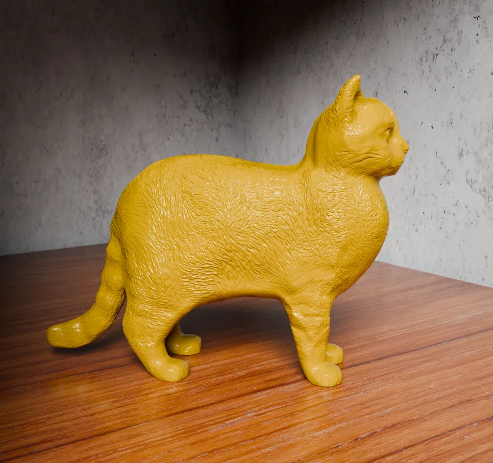 Standing cat (high detail) by Budahazi_Design - MakerWorld