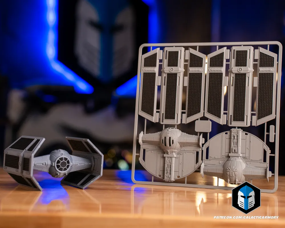 Cartão de Kit TIE Advanced - Modelo gratuito para impressão 3D - MakerWorld