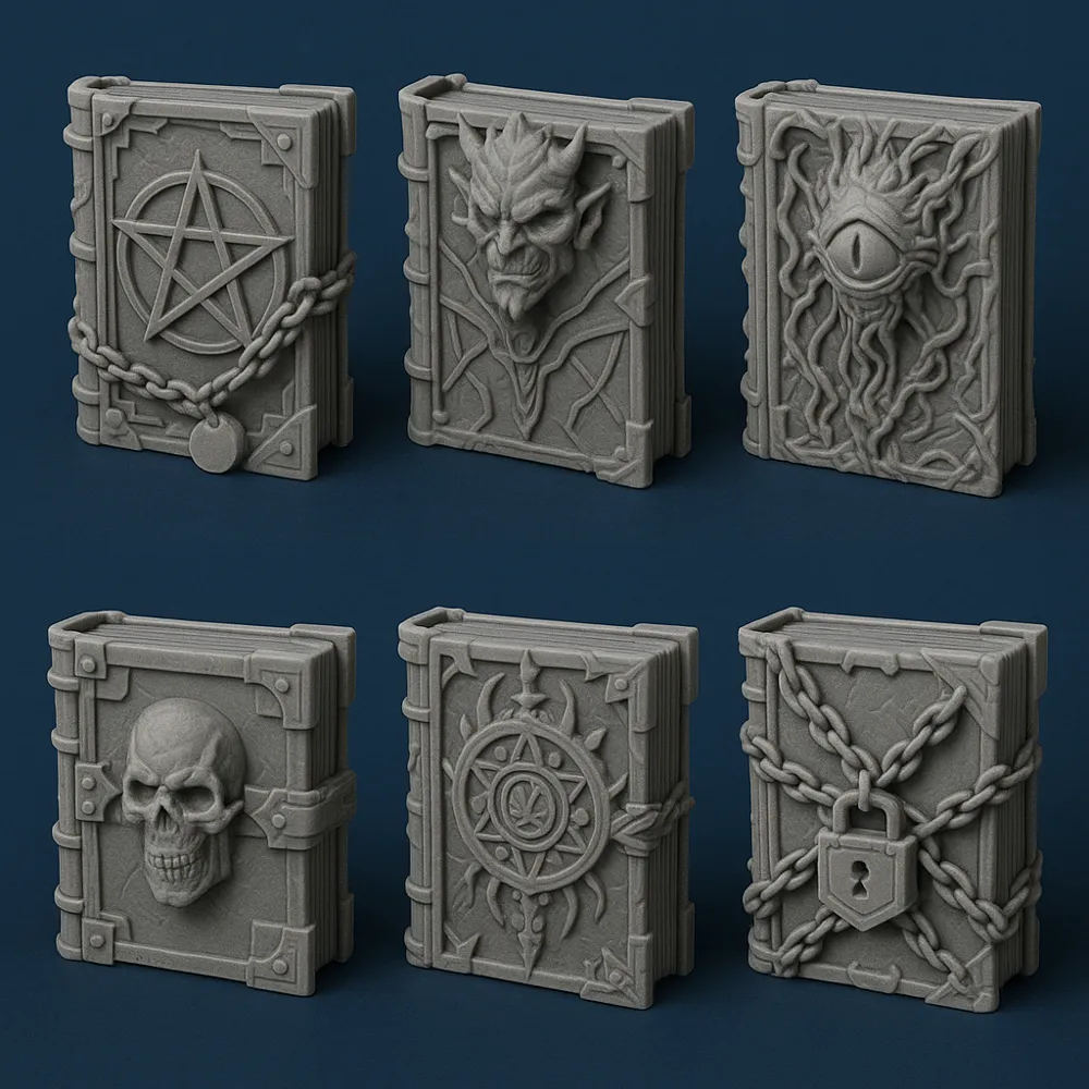 Cursed Spellbooks Pack - Free 3D Print Model - MakerWorld