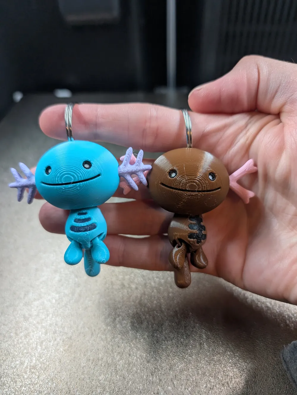 Flexi Wooper Keychain - Free 3D Print Model - MakerWorld