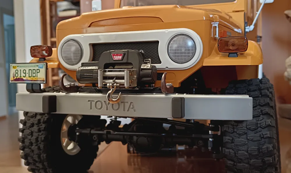 FMS TOYOTA FJ40 FRONT BUMPER WITH BUMPER GUARDS - Free 3D Print Model ...