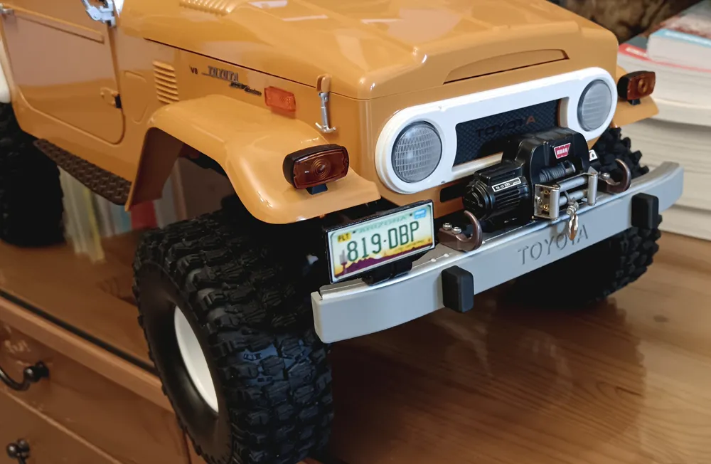 FMS TOYOTA FJ40 FRONT BUMPER WITH BUMPER GUARDS - Free 3D Print Model ...