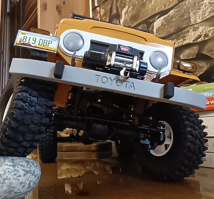 FMS TOYOTA FJ40 FRONT BUMPER WITH BUMPER GUARDS - Free 3D Print Model ...