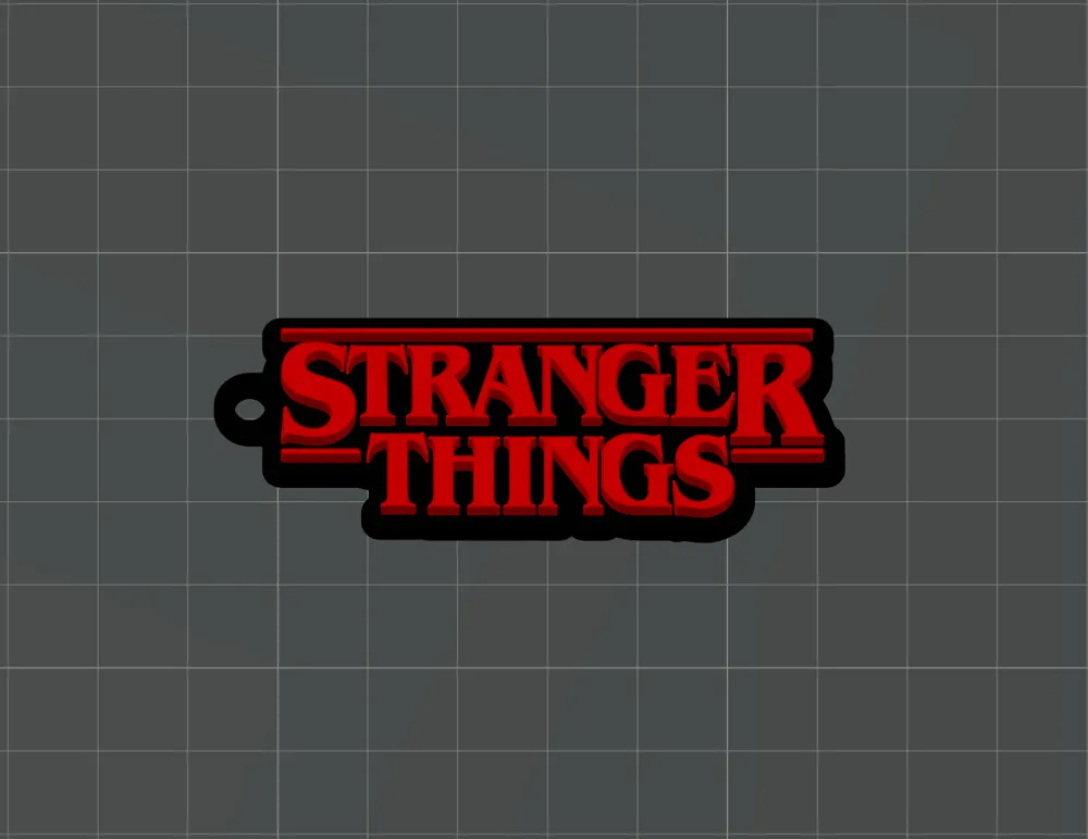 Stranger Things Keychain - Color Swap - Free 3D Print Model - MakerWorld