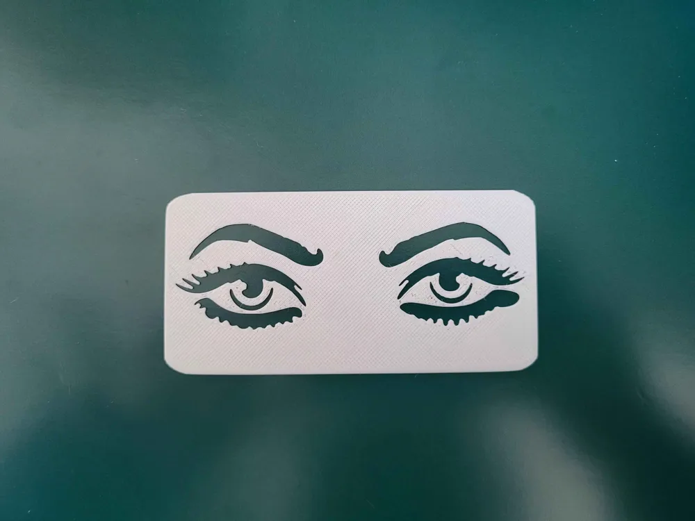 Eyes Stencil - Free 3D Print Model - MakerWorld