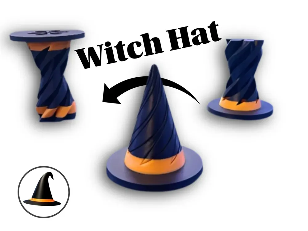 Spiral Witch Hat by Moultz MakerWorld: Download Free 3D Models
