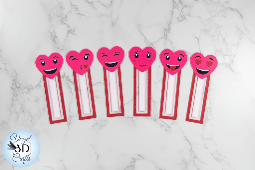 Heart Emoji Bookmarks - Free 3D Print Model - MakerWorld