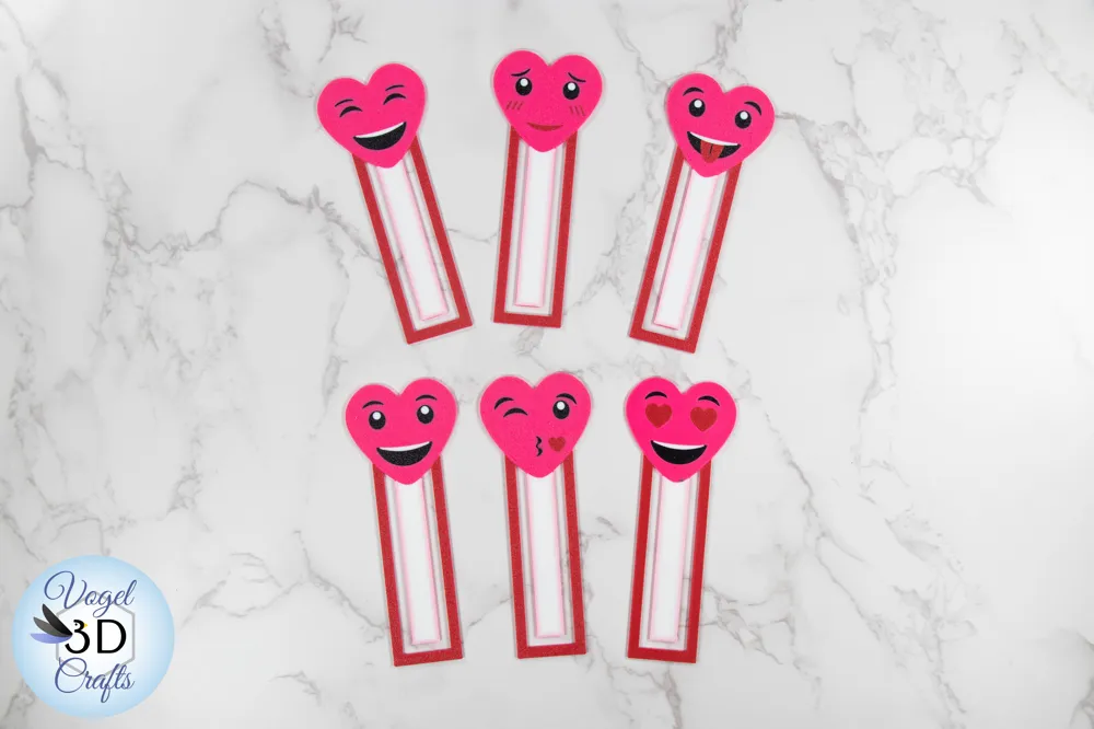 Heart Emoji Bookmarks - Free 3D Print Model - MakerWorld