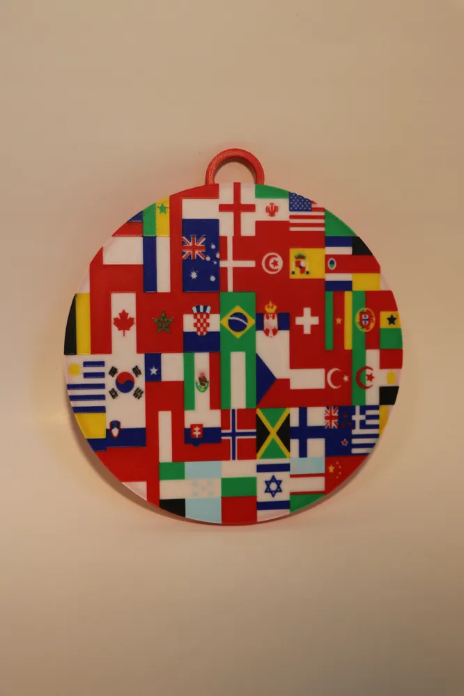 MultiFlag World Cup Hype Chain - Free 3D Print Model - MakerWorld