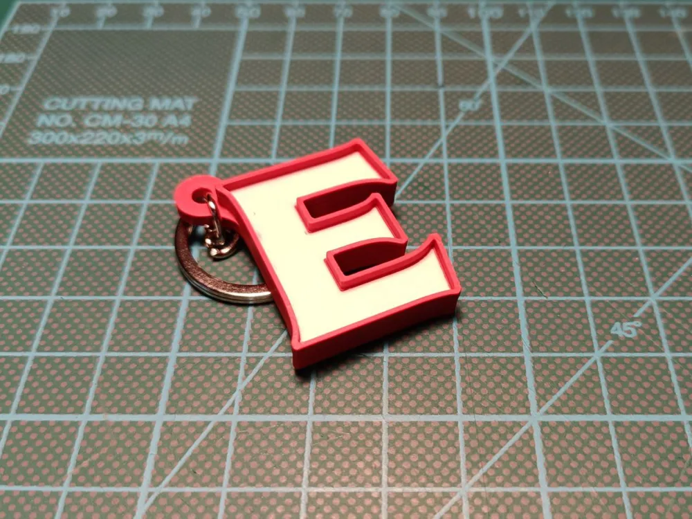 Alphabet letters keychain collection - All in one profile - Free 3D ...