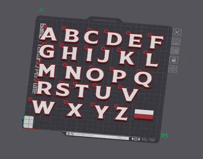 Alphabet letters keychain collection - All in one profile by rky.91 ...