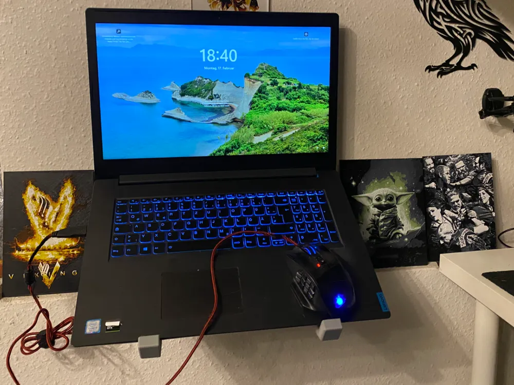 Laptop Wall Mount by Kojak.nr - MakerWorld