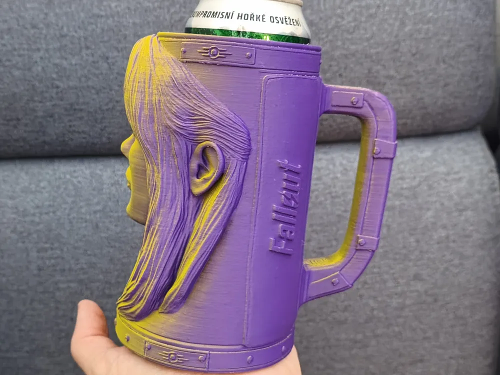 Lucy (Fallout) - Can Holder / Beer mug - Free 3D Print Model - MakerWorld