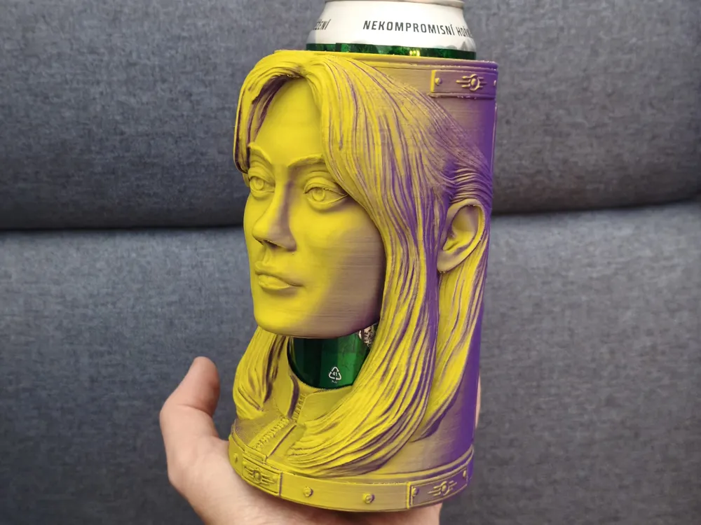 Lucy (Fallout) - Can Holder / Beer mug - Free 3D Print Model - MakerWorld