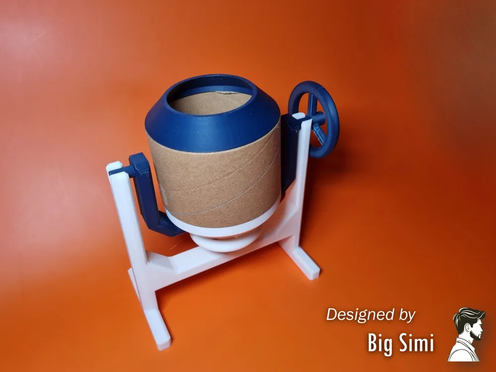 Cardboard toy concrete mixer by Big Simi MakerWorld: Download Free 3D ...