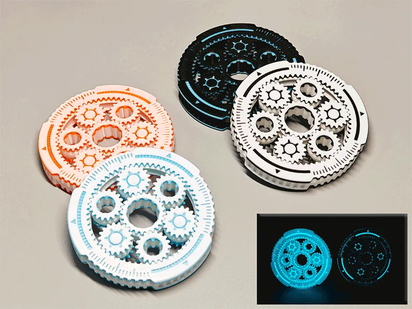 Smooth Planetary Gear Fidget Spinner TA3 Scale - Free 3D Print Model ...