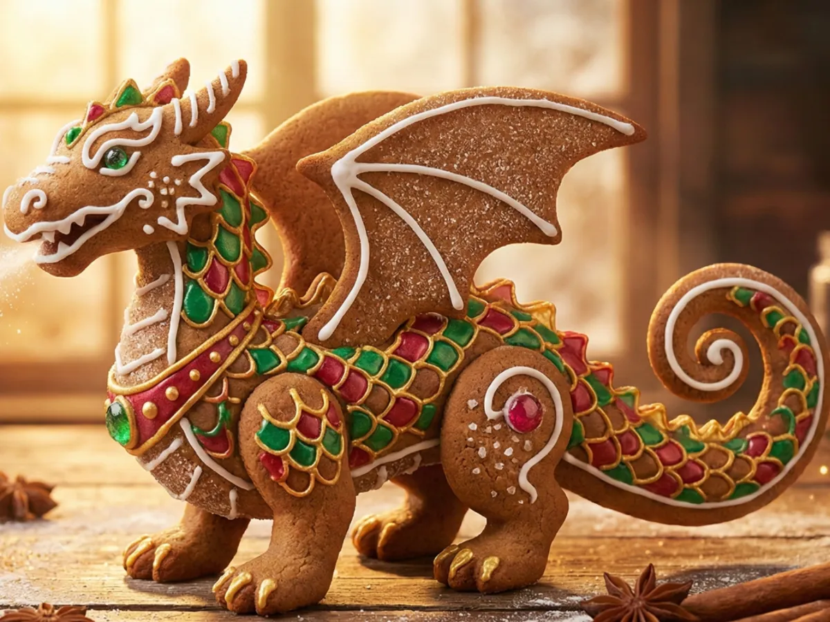 Gingerbread Dragon by ksarthur88 MakerWorld: Download Free 3D Models