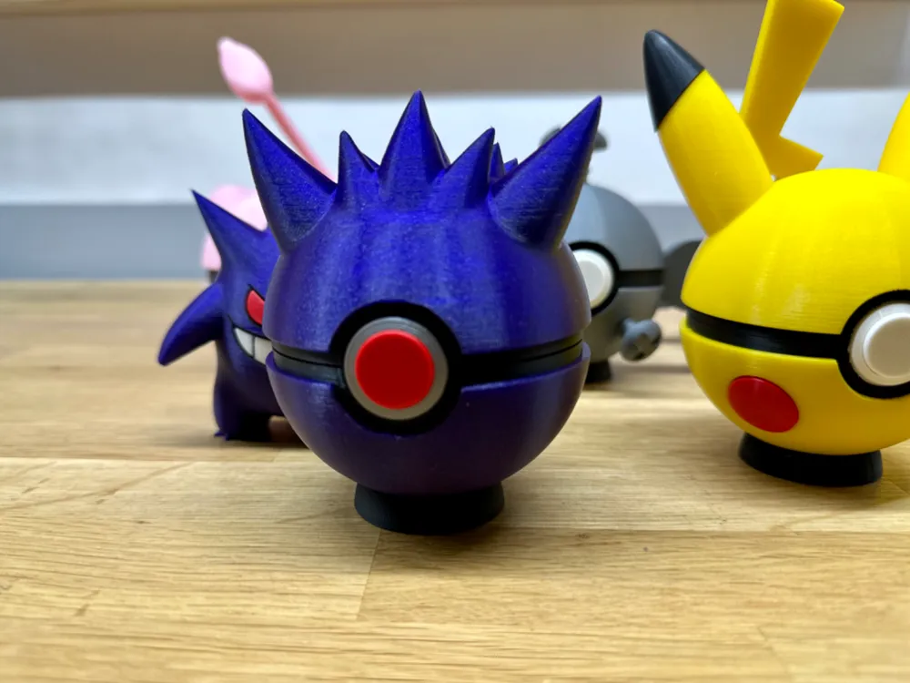 Minimal Rounded Pokeball Stand - Pokemon - Free 3D Print Model - MakerWorld