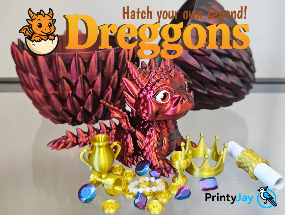 Hatch Your Legend -The Red Dragon has Arrived! by Printyjay MakerWorld ...