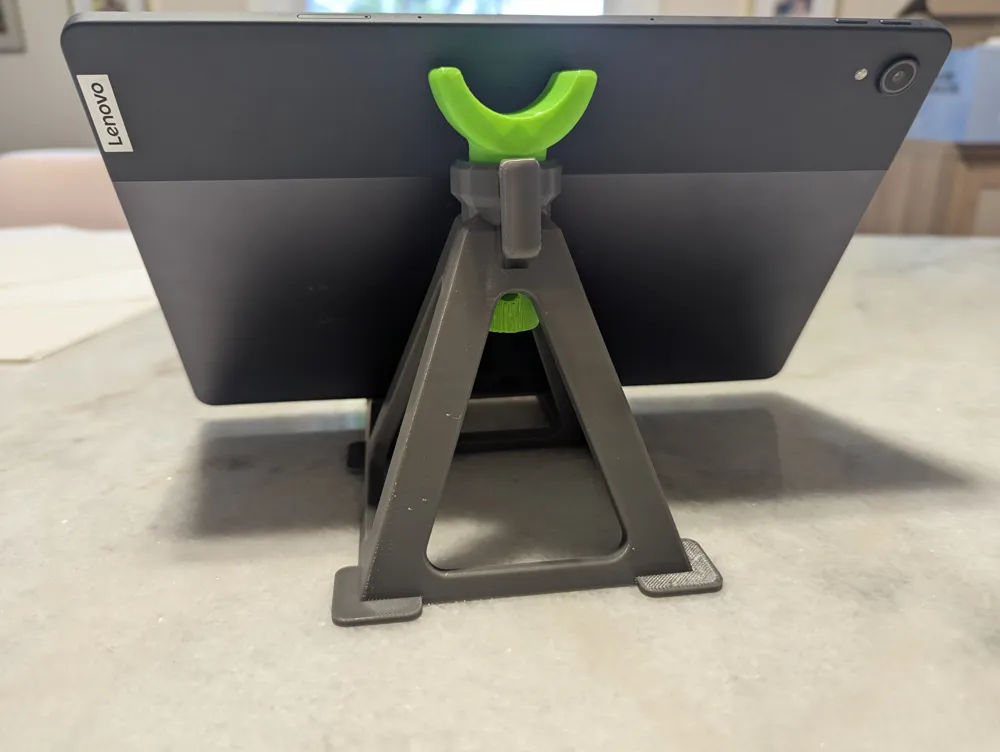 Jack Stand Phone/ Tablet Holder - Free 3D Print Model - MakerWorld