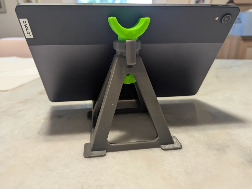Jack Stand Phone/ Tablet Holder - Free 3D Print Model - MakerWorld