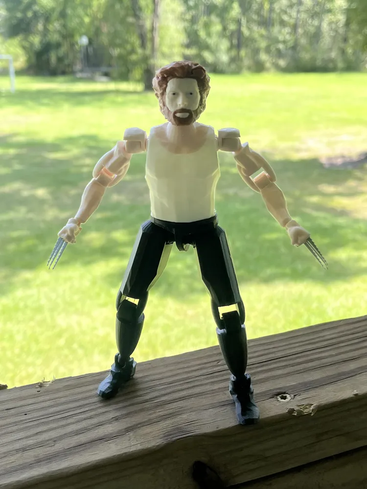 Wolverine action figure by Precision 3-D MakerWorld: Download Free 3D ...