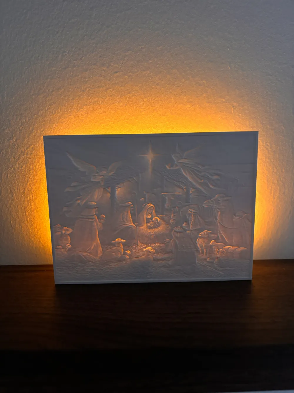 Christmas Nativity Lithophane Lamp - Free 3D Print Model - MakerWorld
