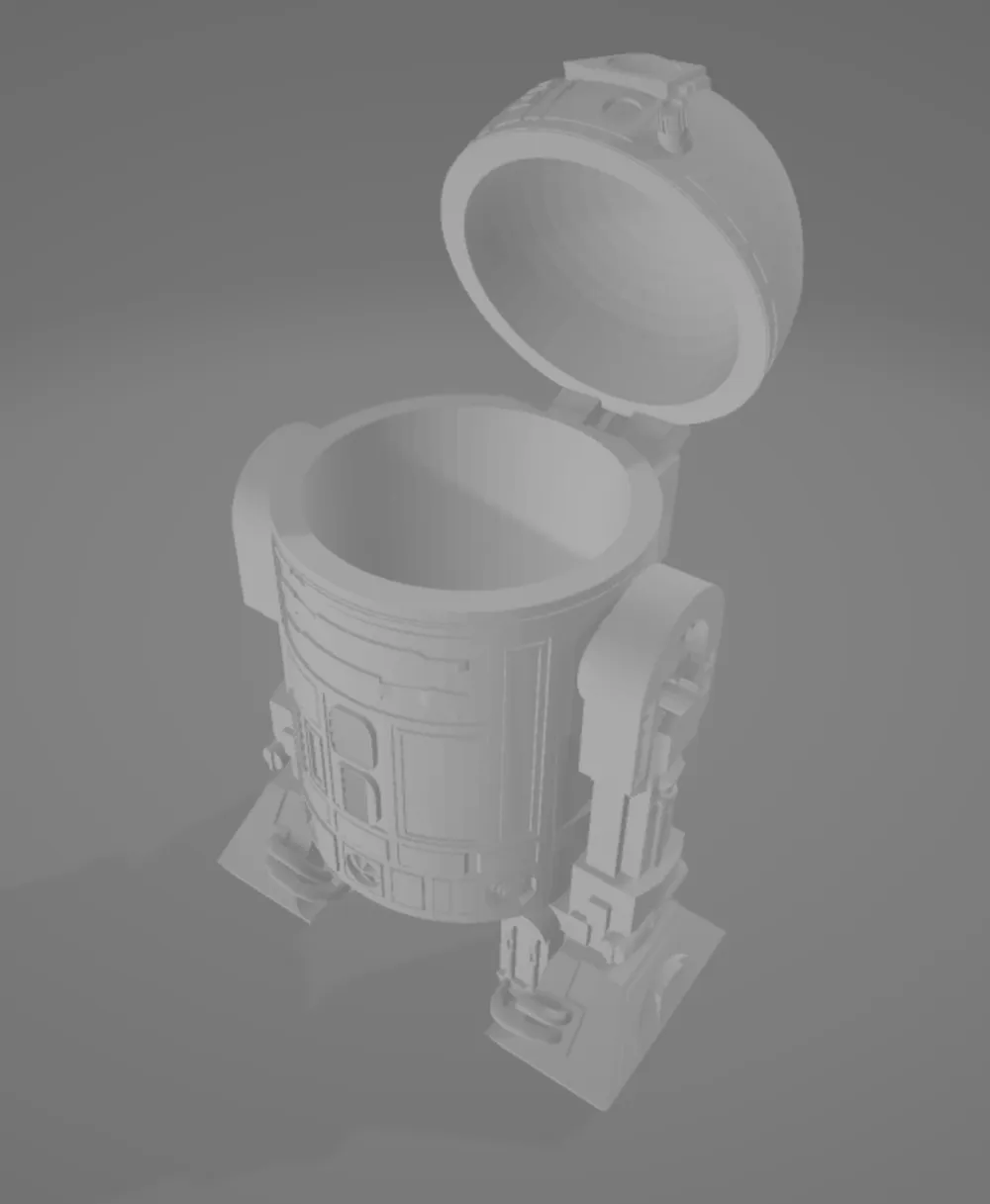 R2D2 container - Free 3D Print Model - MakerWorld