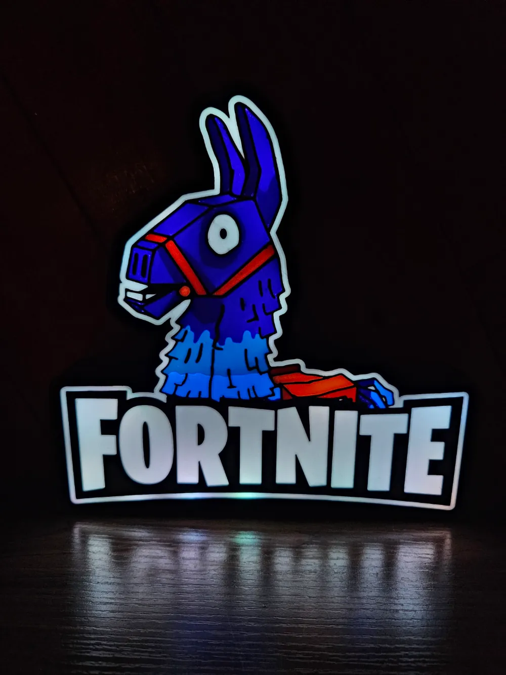Fortnite Loot Llama LED Light Box - Free 3D Print Model - MakerWorld