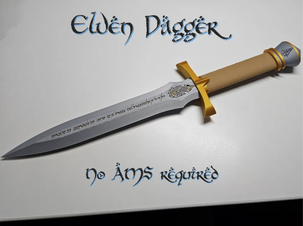 Elven Dagger by Thibault01 MakerWorld: Download Free 3D Models