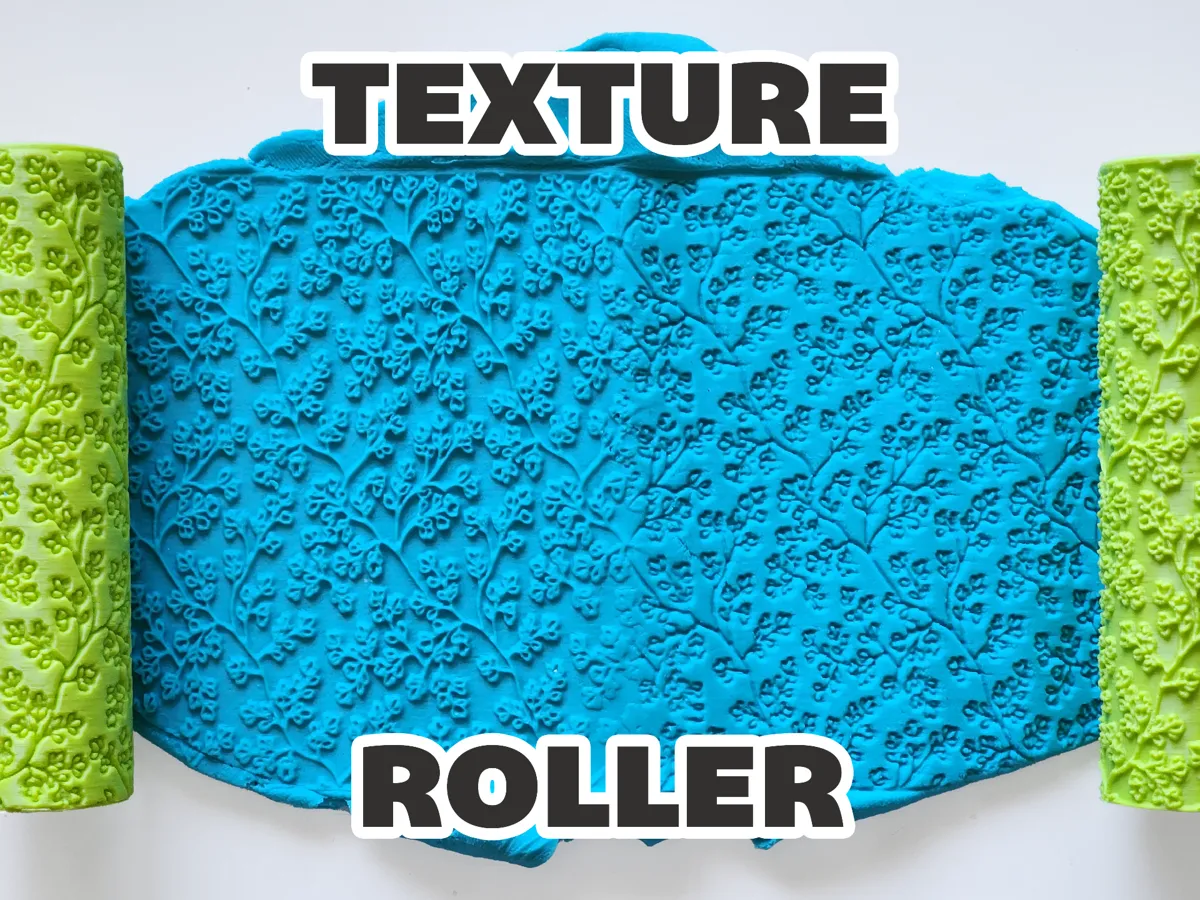 Texture Roller V358 | Botanical trellis - Free 3D Print Model - MakerWorld