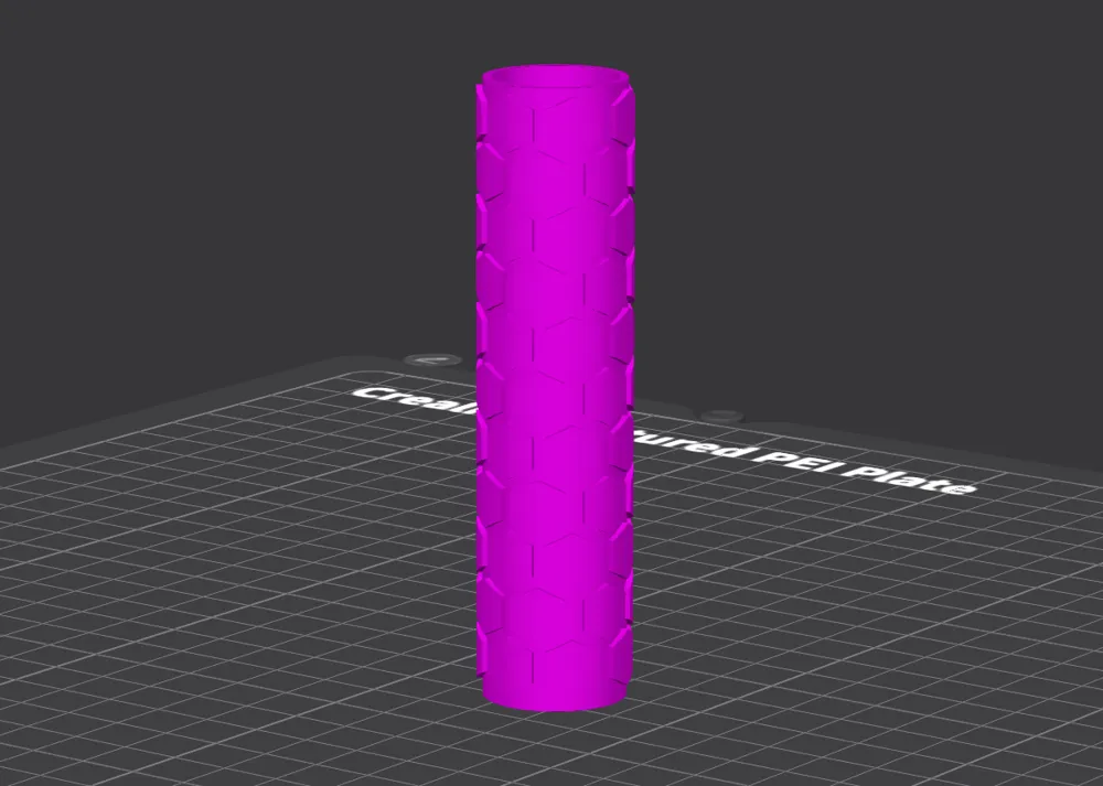 Honeycomb shape pattern roller - Free 3D Print Model - MakerWorld