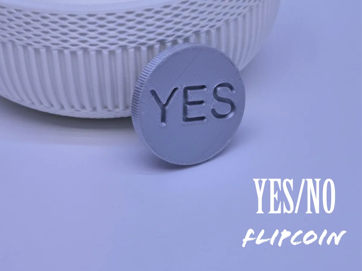 YES / NO Flip Coin - Free 3D Print Model - MakerWorld
