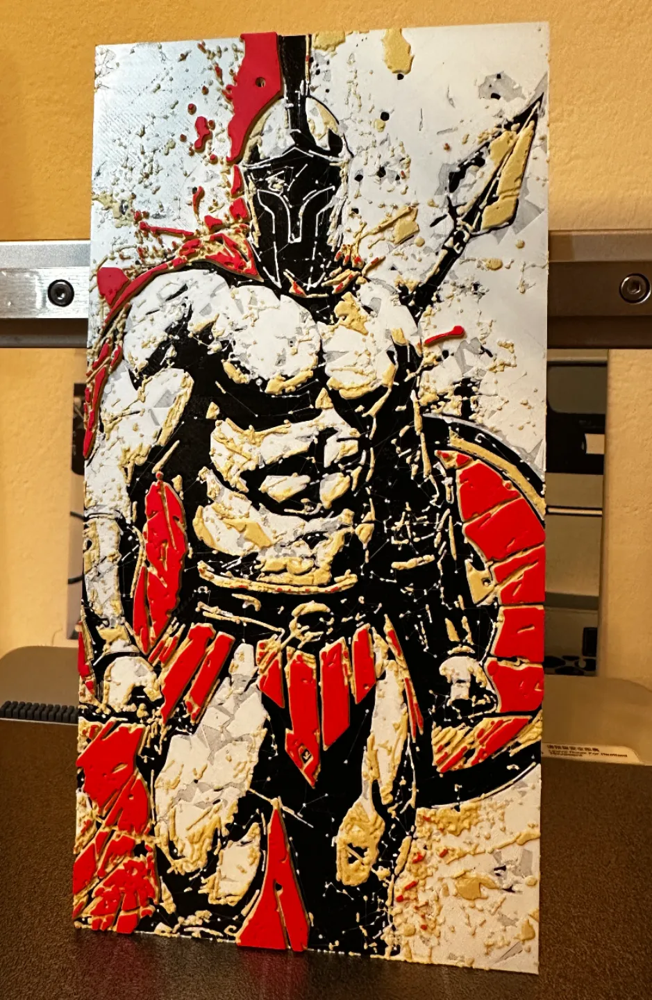 Spartan Poster Hueforge by 3D KAIZEN - MakerWorld