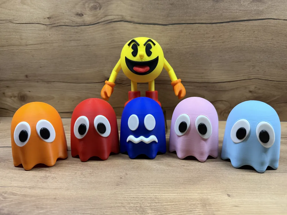 Fantome Pac-Man multipart NO AMS by mika MakerWorld: Download Free 3D ...