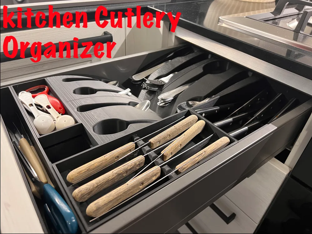 Kitchen Cutlery Organizer by Luca Maker Lab - MakerWorld