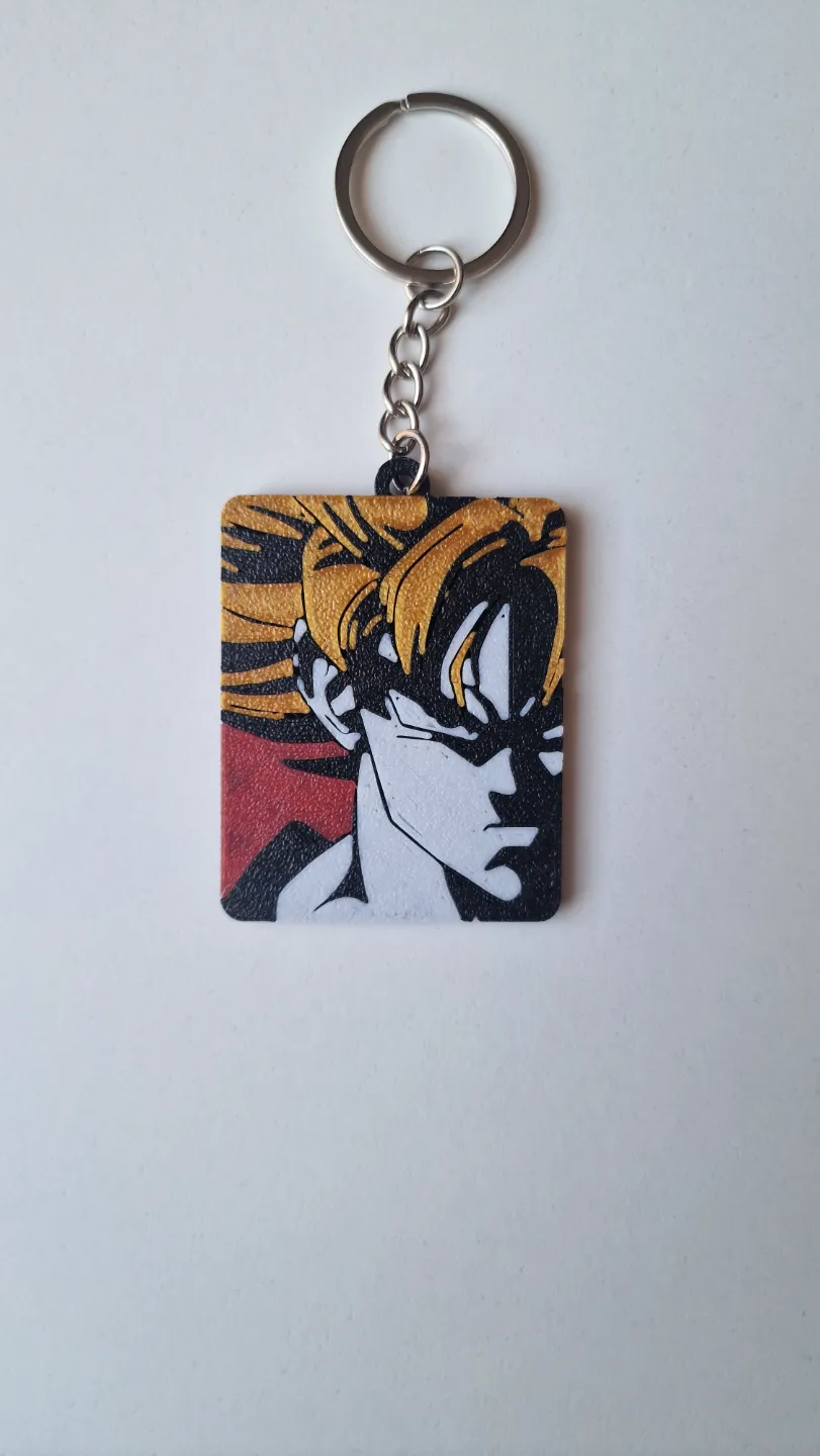 Goku 2D Keychain by Cruzluck3d - MakerWorld
