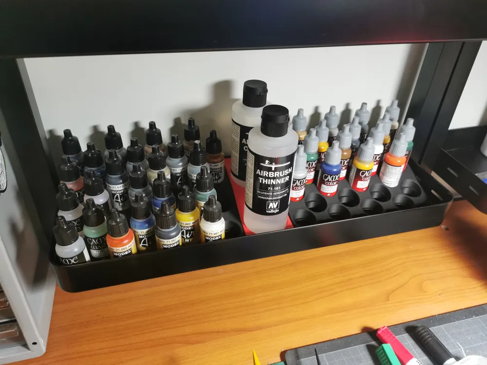 Paint Pot Rack VATTENKAR storage (IKEA) - 1A Mini by Radwulf MakerWorld ...