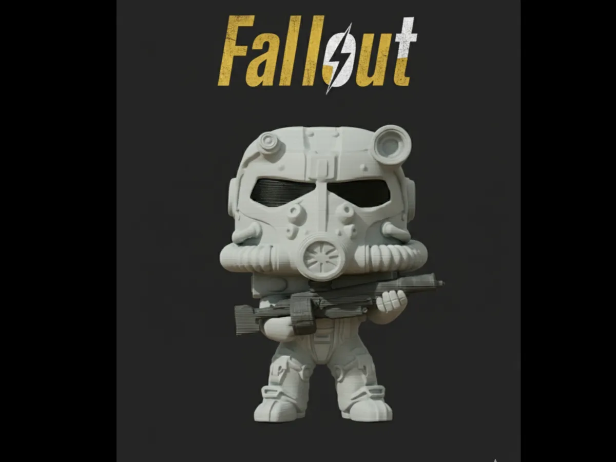 Fallout power armor T-60 pop style - Free 3D Print Model - MakerWorld