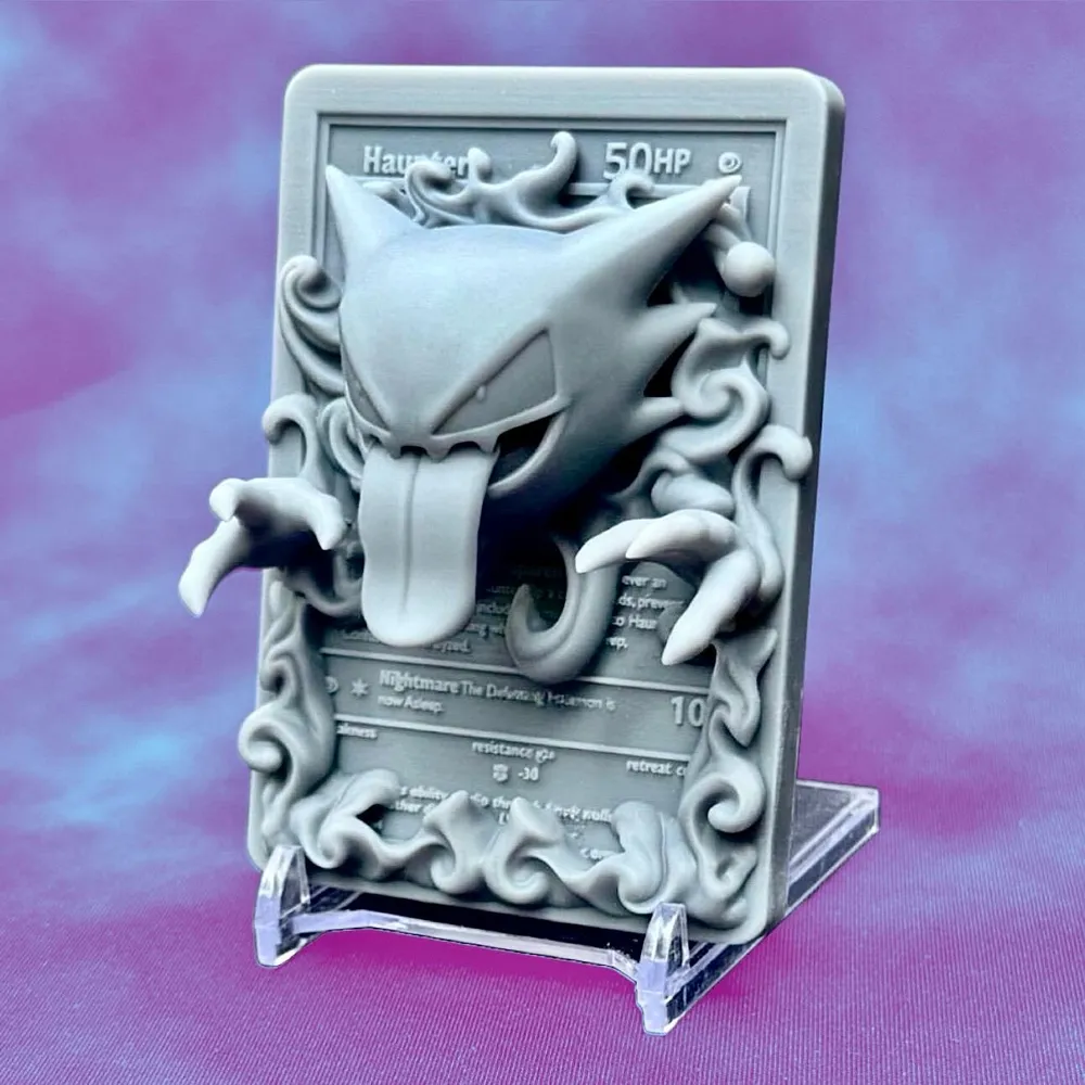 Haunter 3D Printable Pokémon Card; Pokemon TCG by Nostalgic 3D ...
