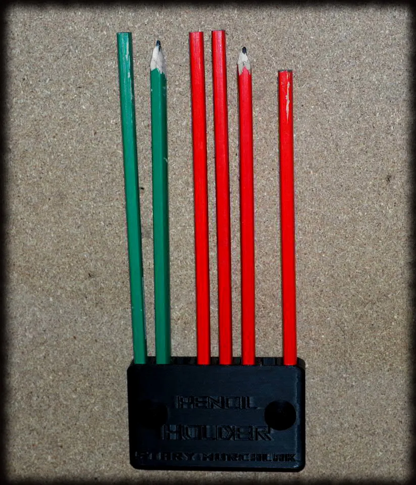 Pencil Pen Workshop Garage Wall Holder - Free 3D Print Model - MakerWorld
