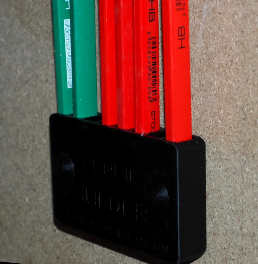 Pencil Pen Workshop Garage Wall Holder - Free 3D Print Model - MakerWorld