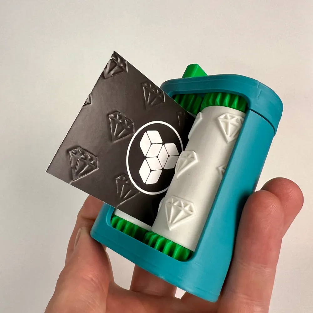 Diamond pattern - Business Card Embosser Rollers by Makerspace.Online ...