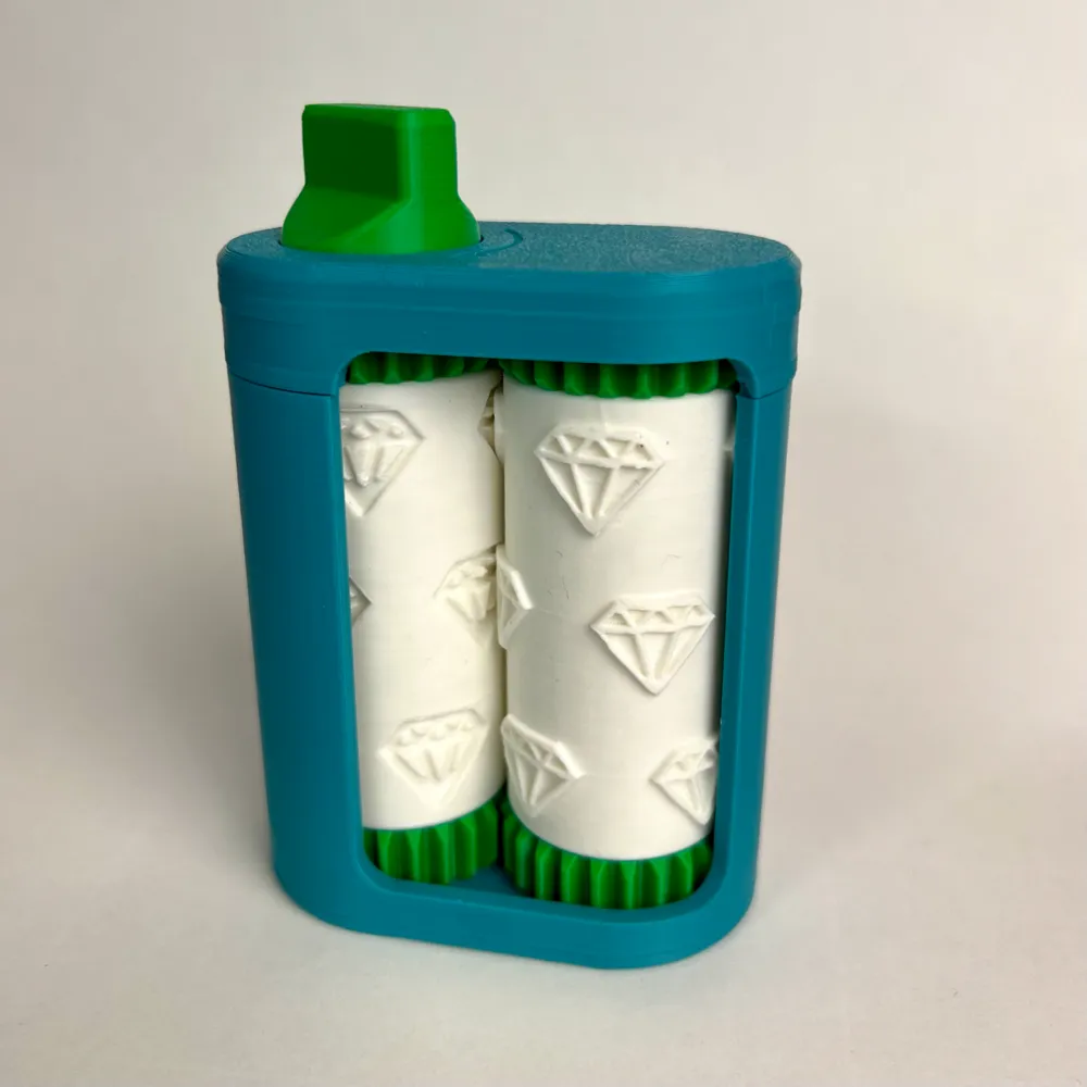 Diamond pattern - Business Card Embosser Rollers by Makerspace.Online - MakerWorld