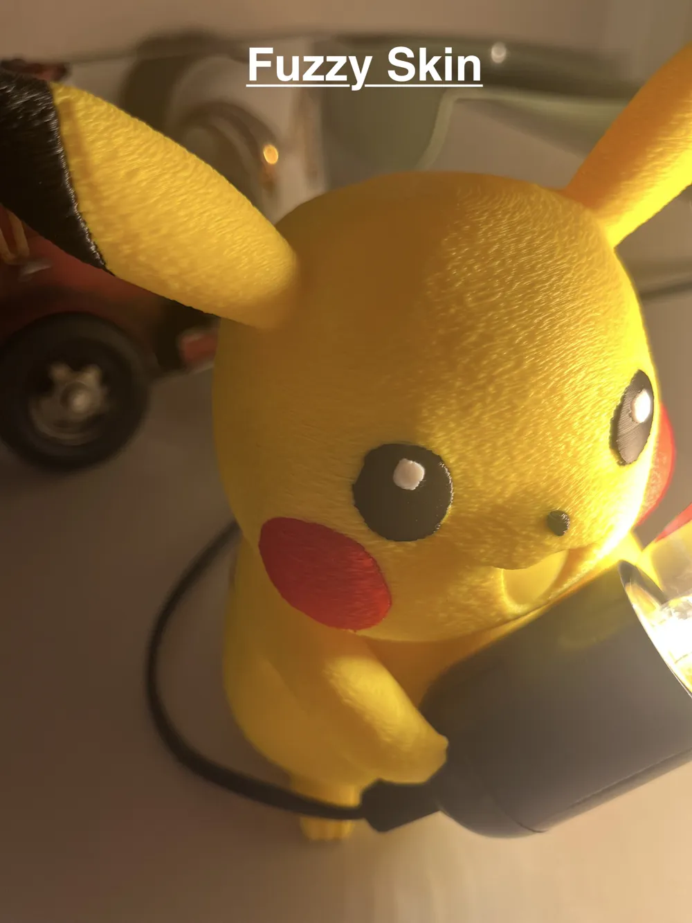 Pikachu Lamp – 3D Printed Light (E27, Fuzzy Skin) - Free 3D Print Model ...