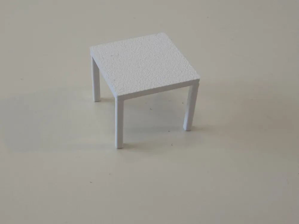 Mini table - IKEA LACK 1:23 - Free 3D Print Model - MakerWorld