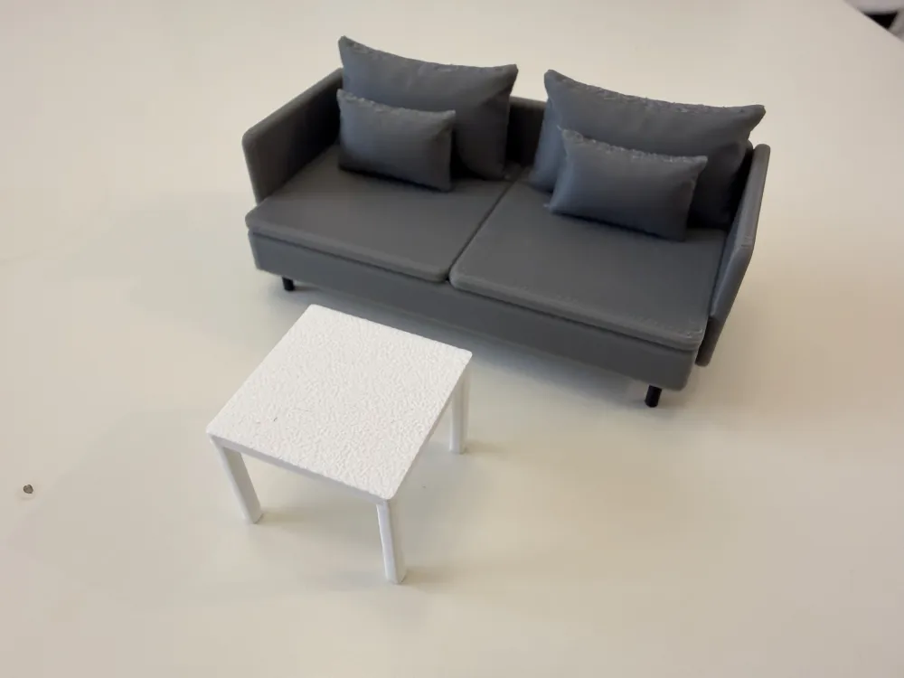 Mini table - IKEA LACK 1:23 - Free 3D Print Model - MakerWorld