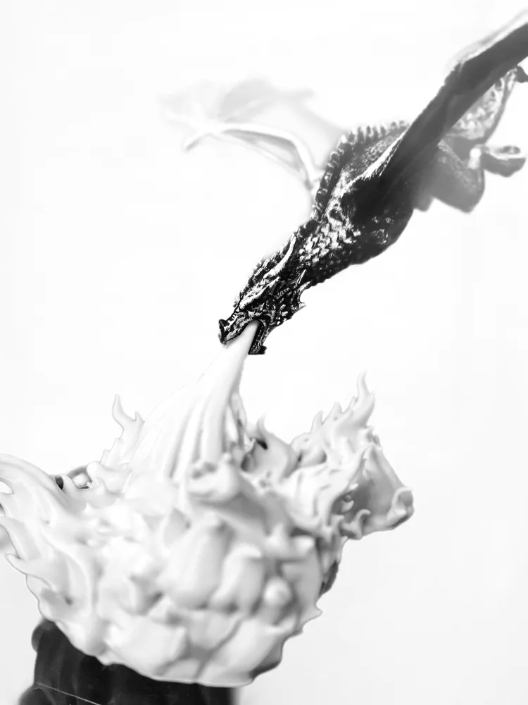 Dragon Breathing Fire Lamp - Free 3D Print Model - MakerWorld