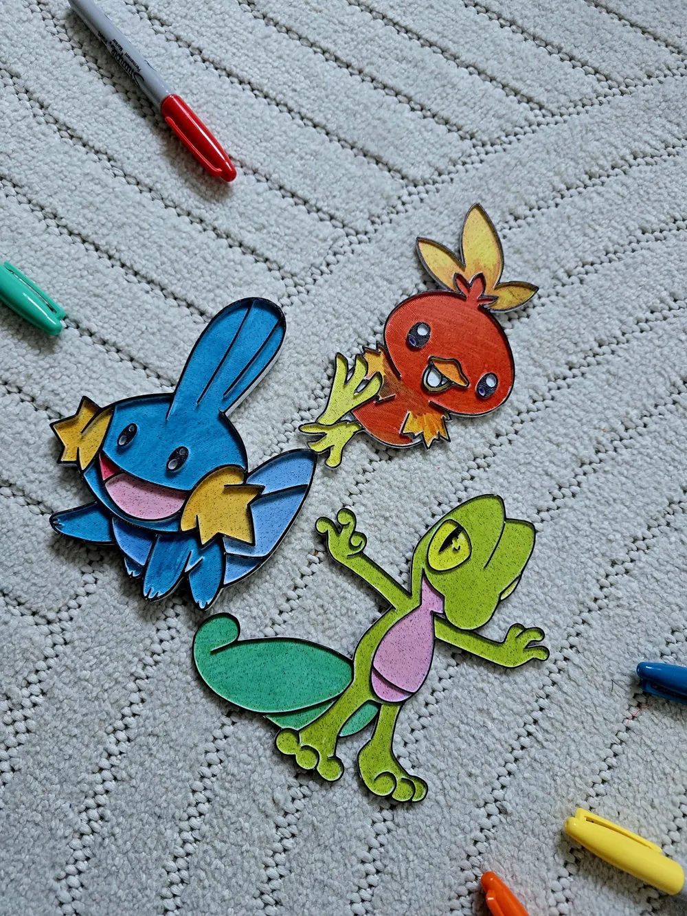 Pokemon Starter Gen 3 Coloring Plate Color Sheet by Merilno3DMakerWorld ...