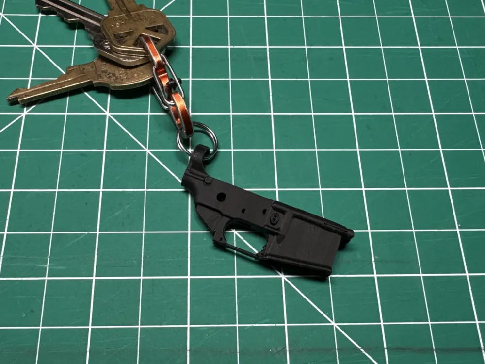 AR-15 Lower Receiver Keychain by Sam MakerWorld: Download Free 3D Models